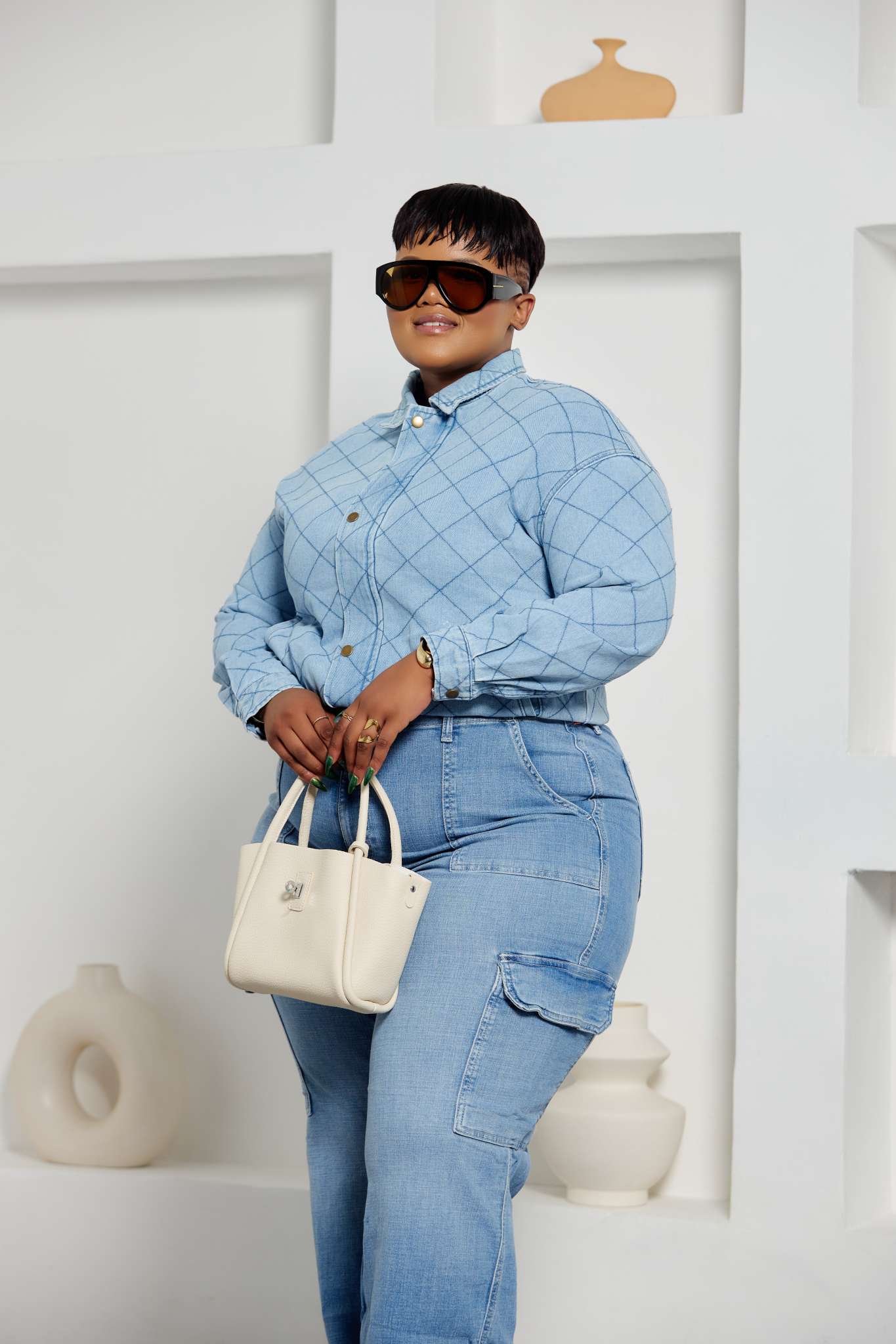 LADIES CARGO DENIM - Denims sa online store
